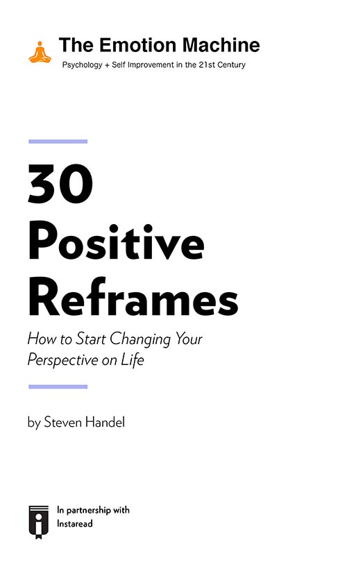 30 Positive Reframes: How to Start Changing Your Perspective on Life by ...